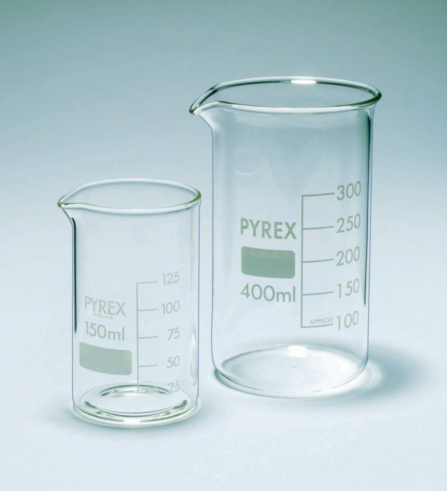 DWK DURAN Limited PYREX 100 mL Tall Form Borosilicate Glass Beaker ...