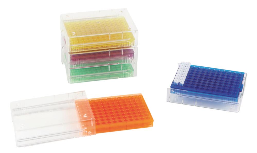 Heathrow Scientific PCR Rack, Low Temp, 96-Well, Blue, Pack of 5 ...
