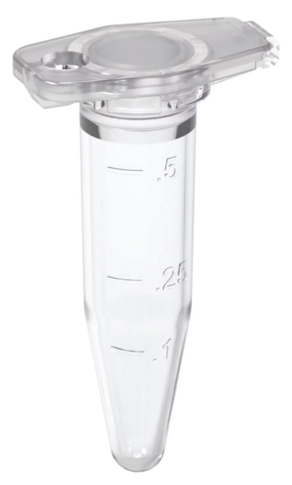 Ratiolab Safety Cap Microcentrifuge Tubes 0.5 mL, PP Natural, RNase/DNase/DNA/Endotoxins-Free ...
