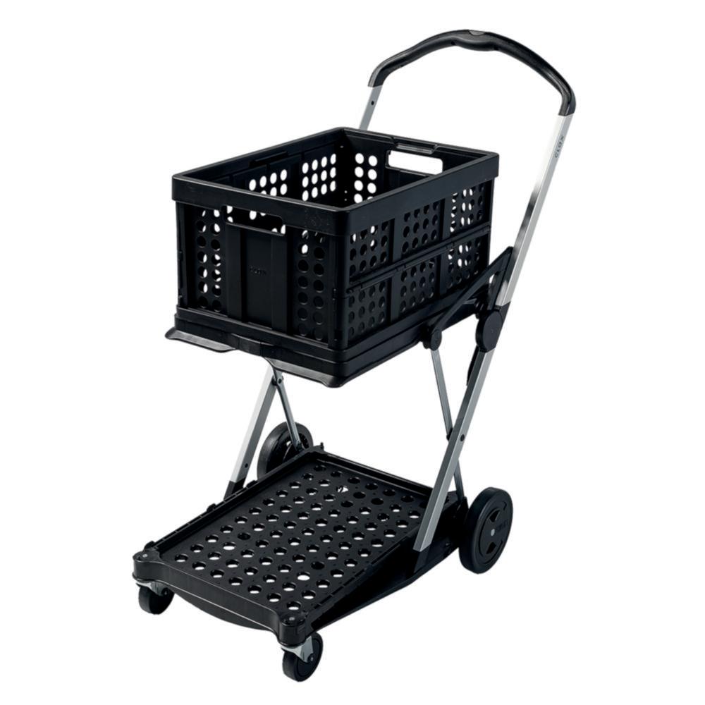 Clax Laboratory Trolley with Folding Box 46L Black Edition | LabFriend ...