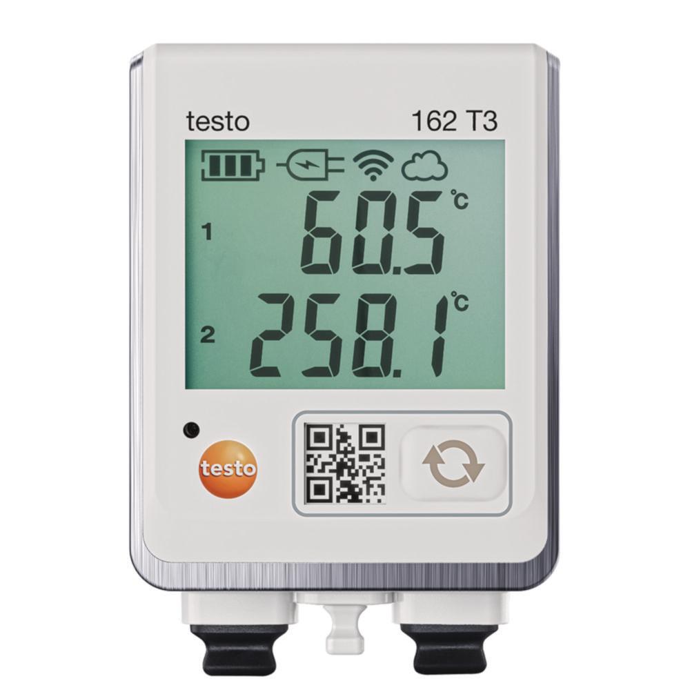 Online Data Logger testo 162 T3 w. display and 2 connections for TC ...