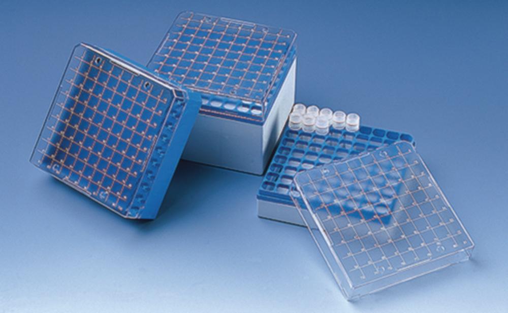 Storage box, PC, for 81 cryogenic tubes for 1.2 and 2 ml, stackable ...