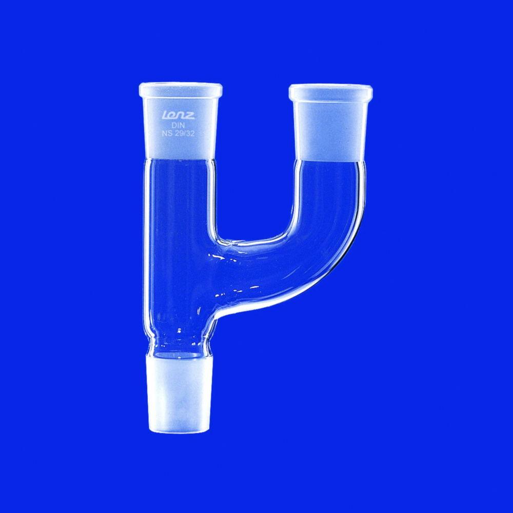 Lenz-Laborglas 2-Neck Adapter Necks Parallel Cone NS 24/29, 2 Sockets ...